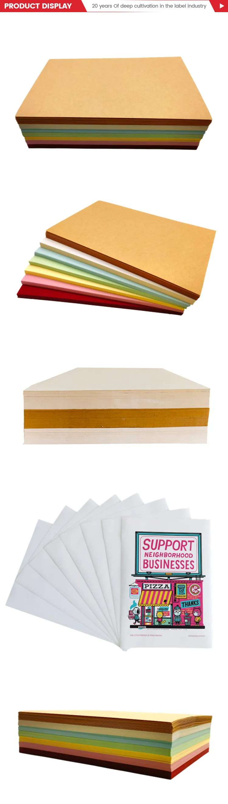 Factory Custom 100 X 1 Sheet A4 White Ultra Gloss Self-adhesive Sticker ...