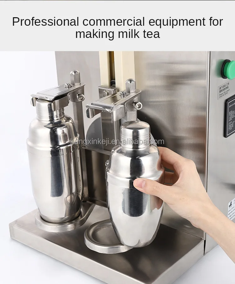 Top Supplier Double-Cup Milk Tea Shaker Bubble Tea Machine