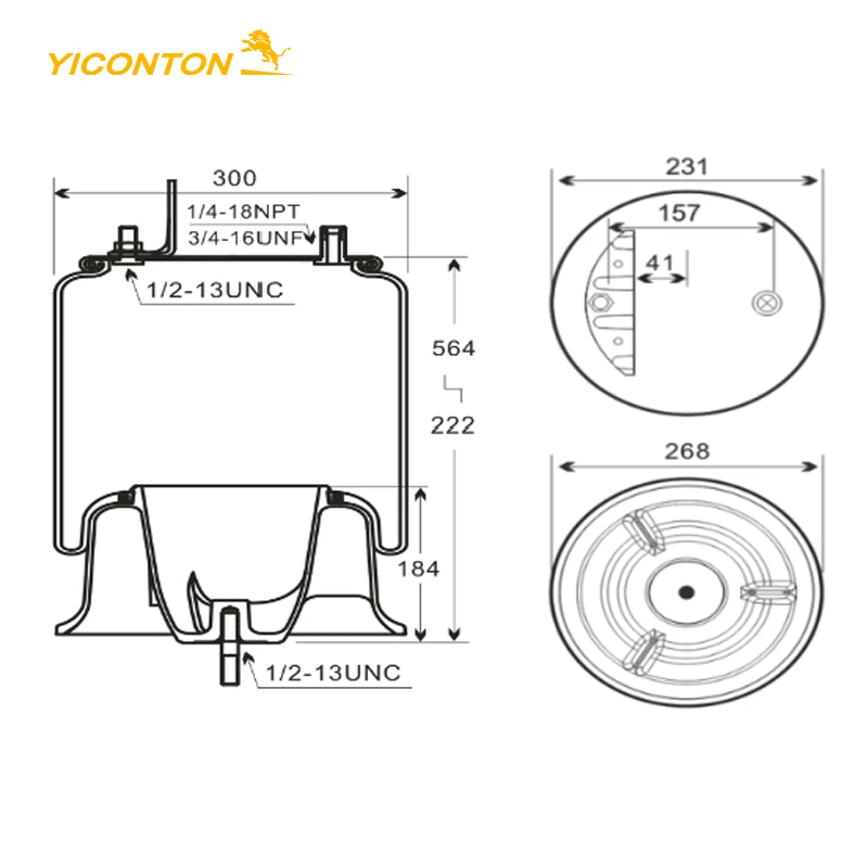 For Freightliner Volvo Saf Firestone W01-358-9781 Contitech Trucks ...