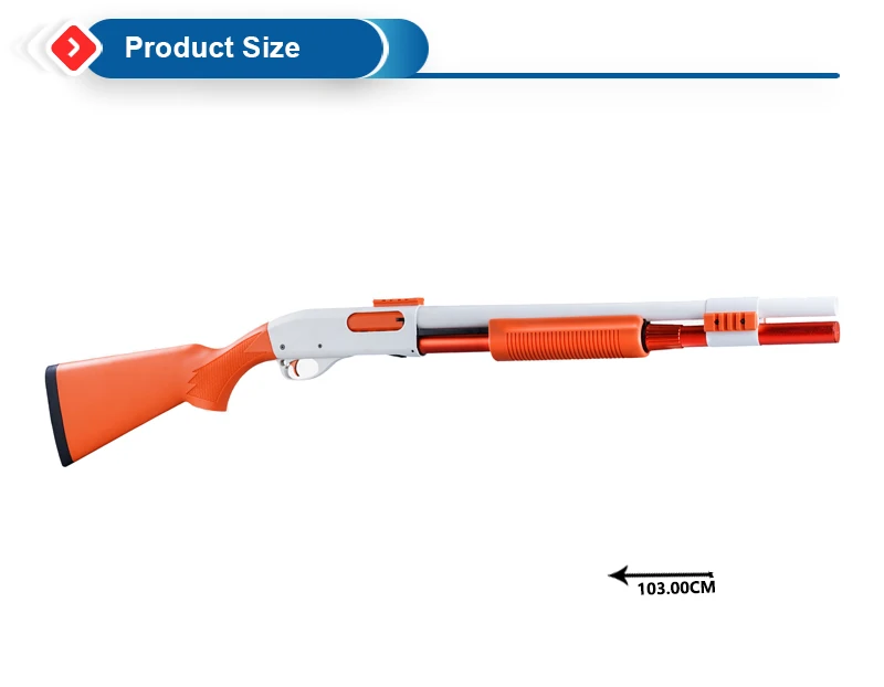MJ TOYS M870 Alloy Soft Bullet Gun - Foam Dart Toy for Kids & Adults ...