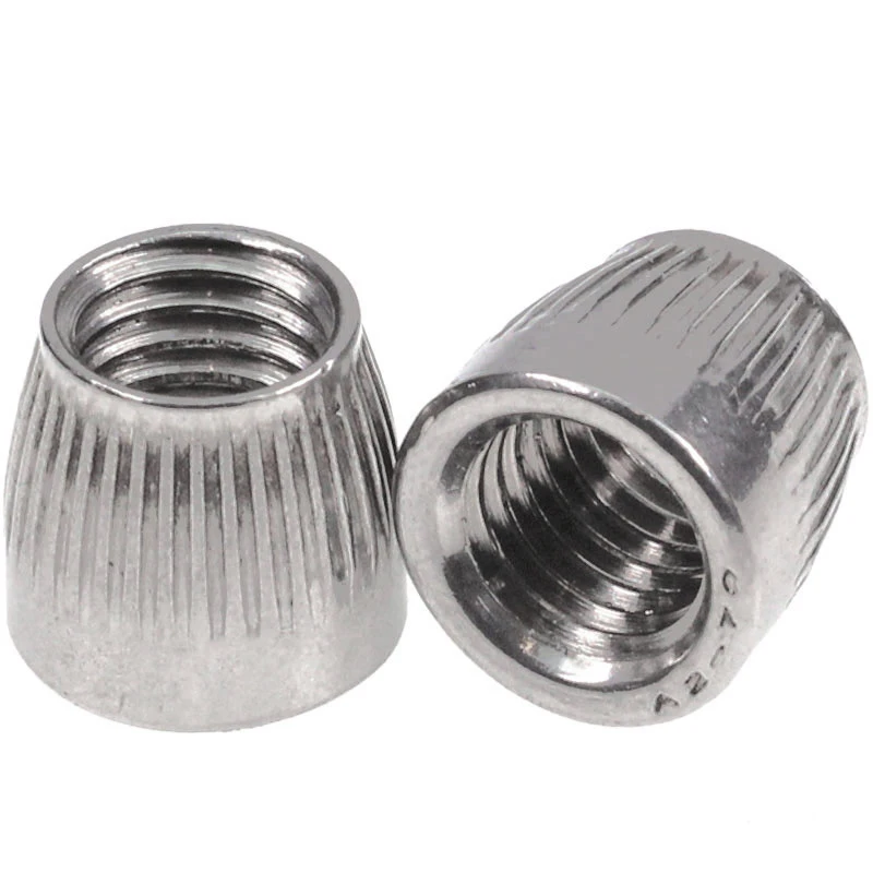 304 Stainless Steel Conical Nuts Fasteners Cone Nuts Knurled Implosion ...