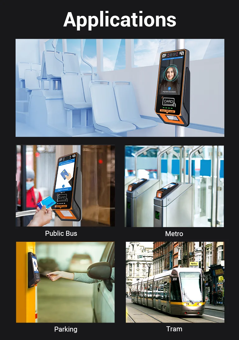 T20 Tap-and-Go Electronic Fare Collection System by Telpo