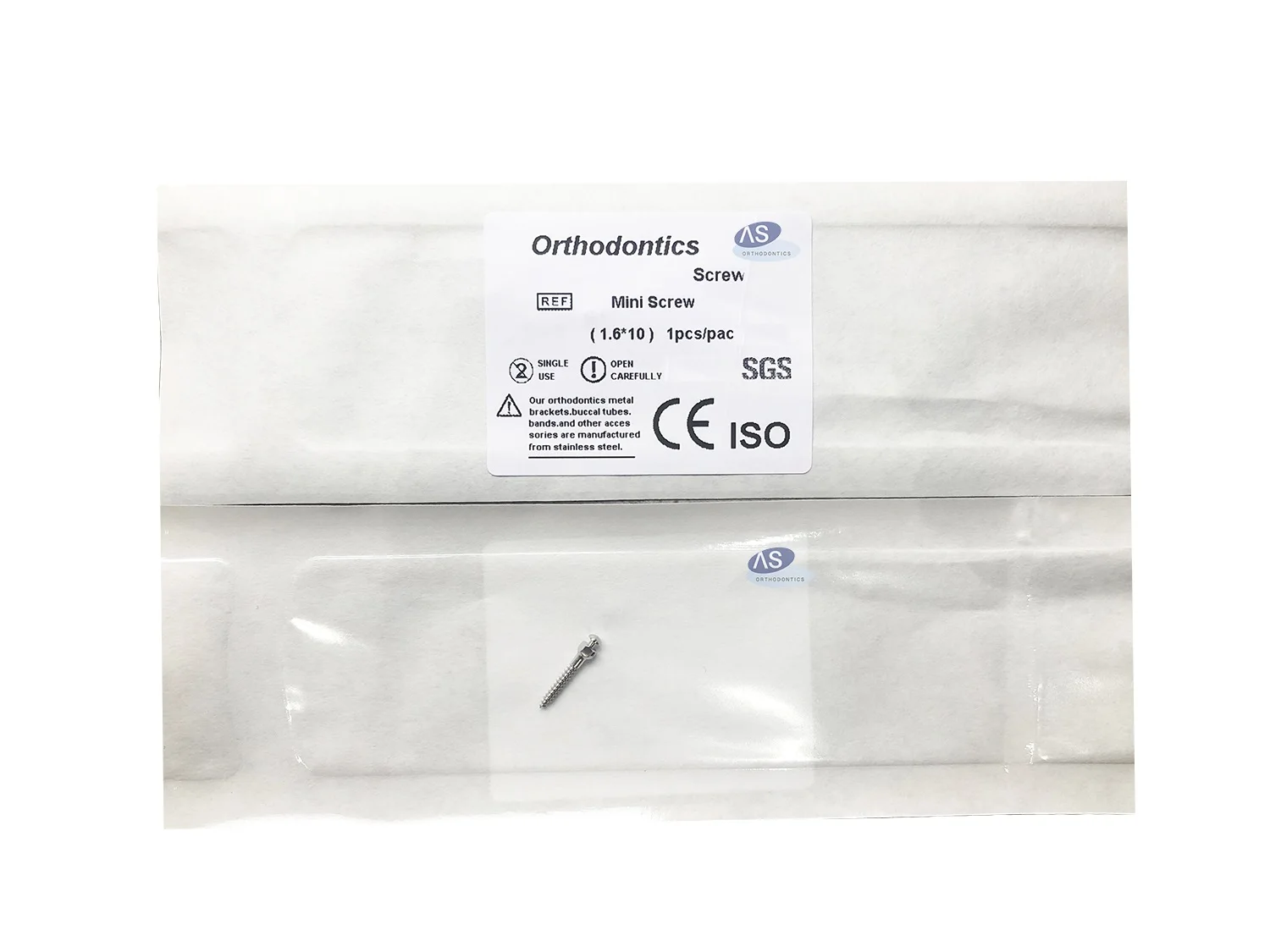 As Dental Micro Screw Orthodontic Screw Titanium Retaiiner Screw ...