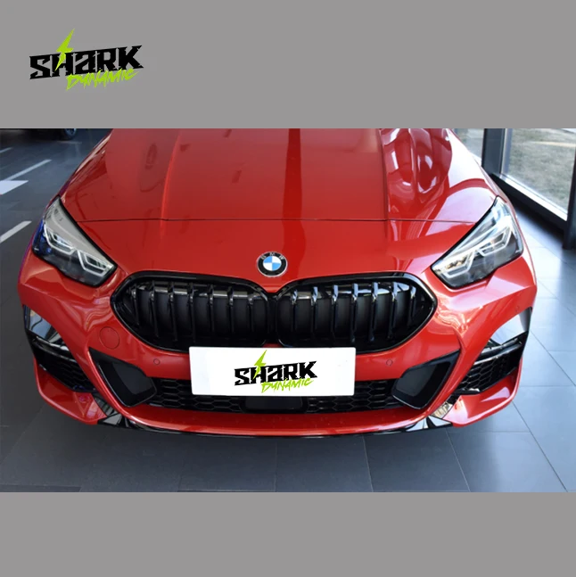 Black Primer Front Bumper Grille For Bmw F44 218i Body Kit Single Slat ...