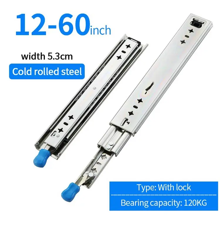 Telescopic Channel Drawer Slides - Heavy Duty & Soft Close