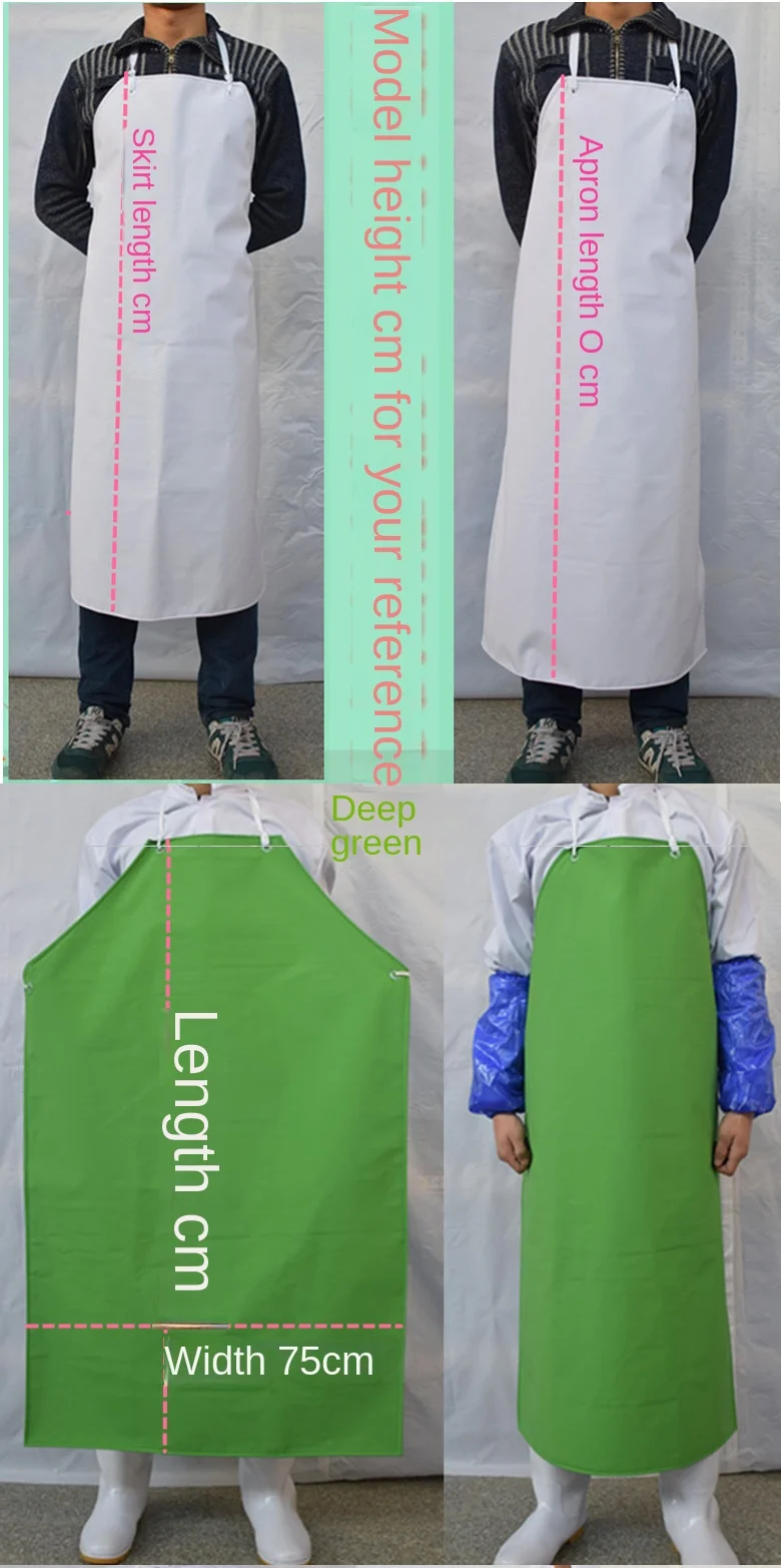 Mx Aquatic Pvc Apron Abattoir Seafood Market Food Processing Factory ...
