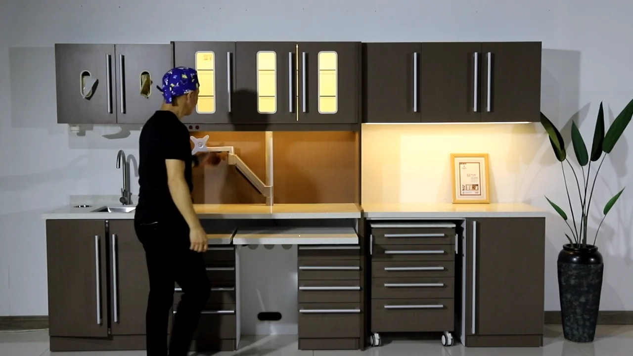 High-end Custom Dental Operator Cabinets Dental Reception Desk Dental ...