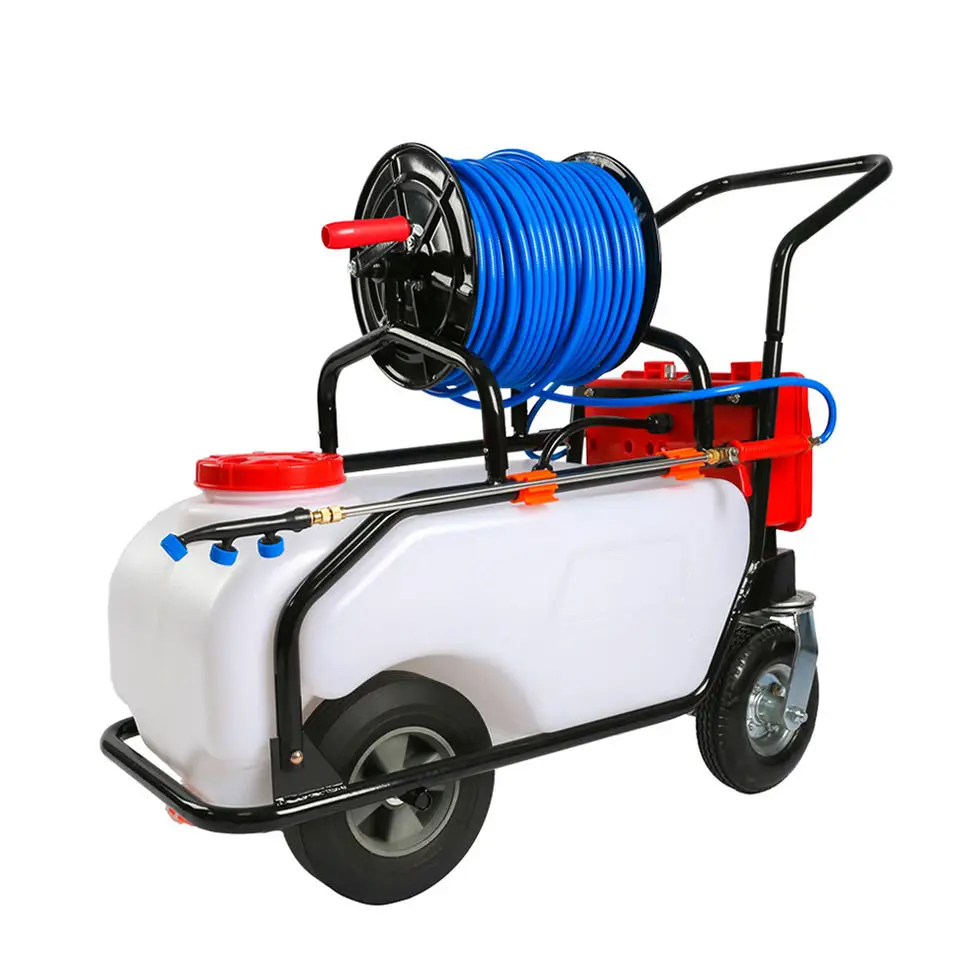 60L Agricultural Rechargeable Hand Cart Trolley Electric Sprayer with ...