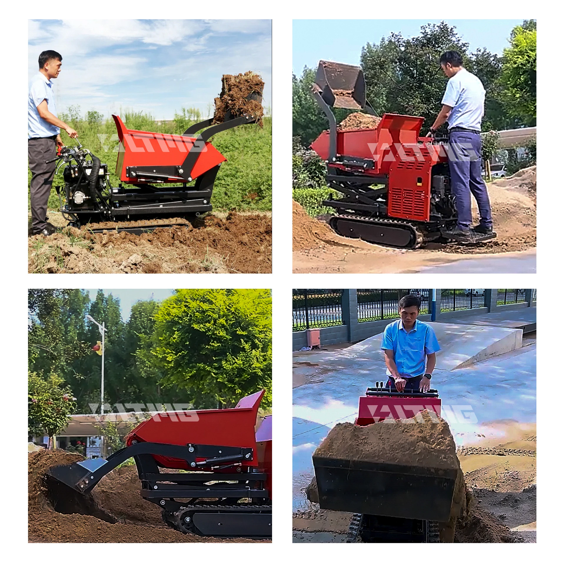 Heavy Industry Production Mini Dumpers 500kg Small Dump Truck Hydraulic ...