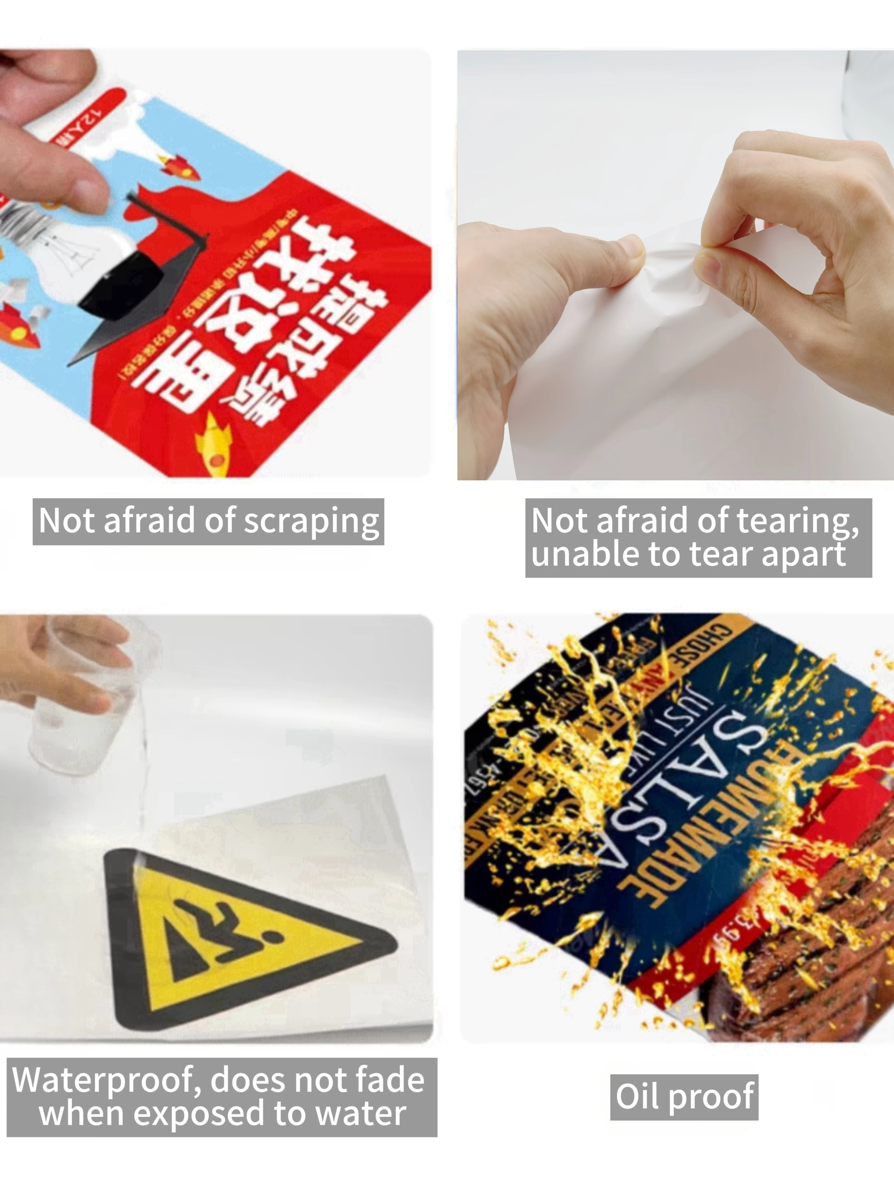 Factory Waterproof Matte A4 Vinyl Paper 100um Pp Self-adhesive 20pcs ...