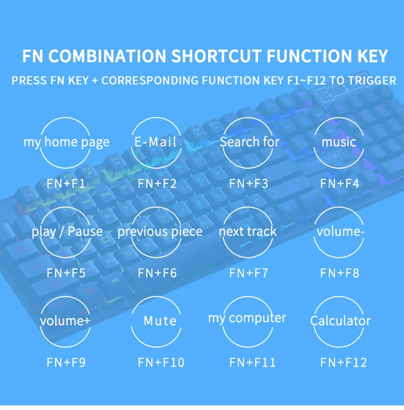 Wholesale Rgb Backlit Rgb Gaming Keyboard Waterproof Rosa Keyboard ...