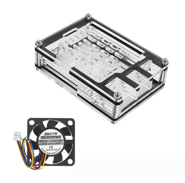 Raspberry Pi 5 Generation 9 Layer Acrylic Shell Raspberry Pi5 Multilayer Protective Shell