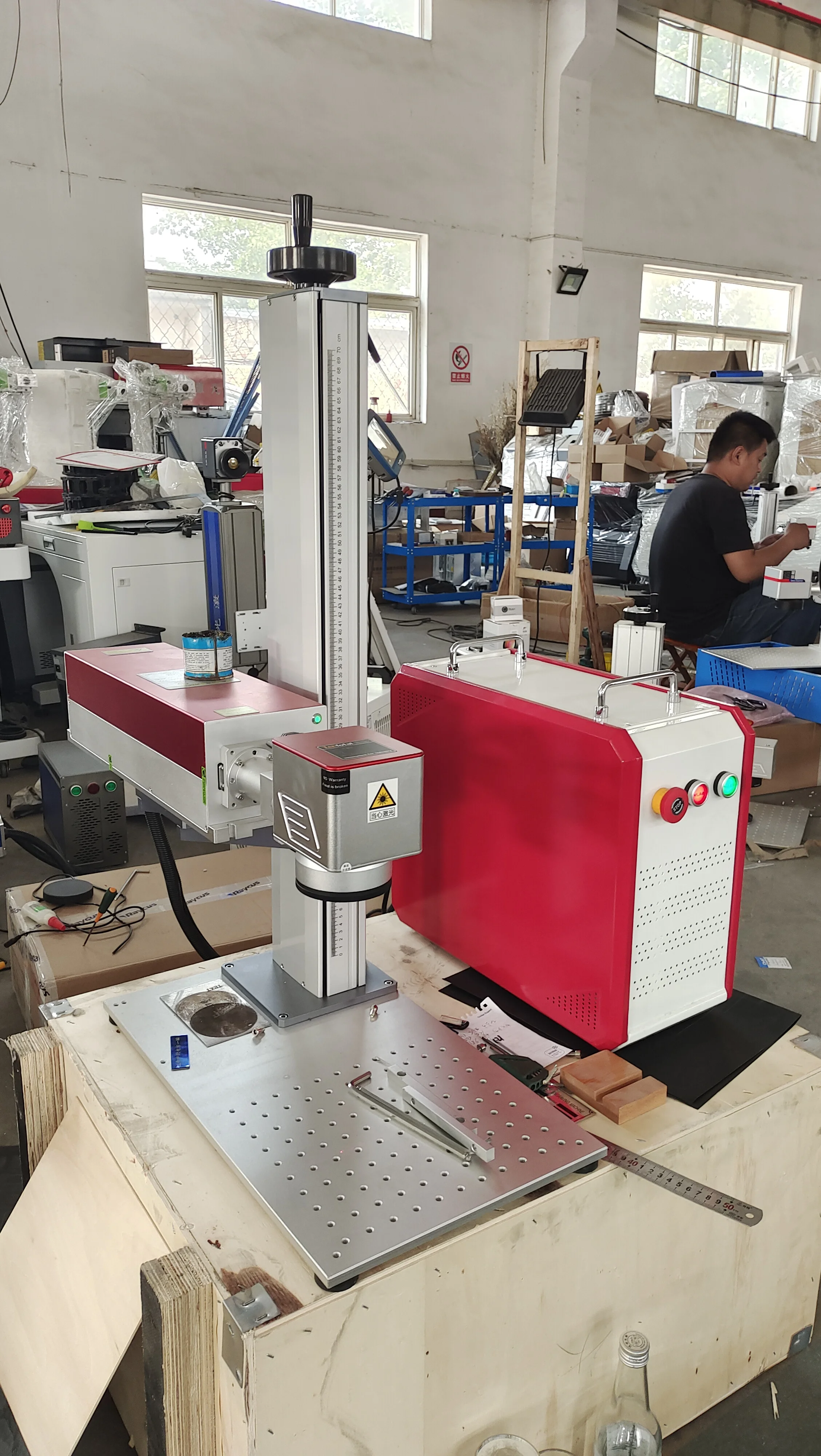 JPT 5W UV Glass Laser Marking Machines With 300*300mm Size Opex Lens ...