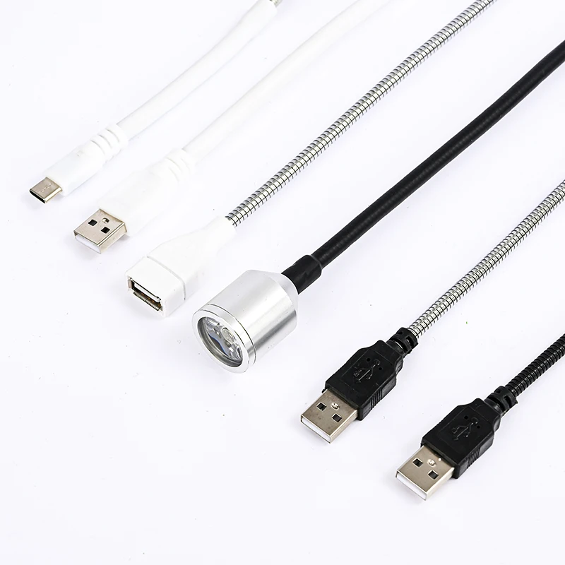 Custom Flexible Black Arm Gooseneck Tubing Metal Black Coated Gooseneck ...