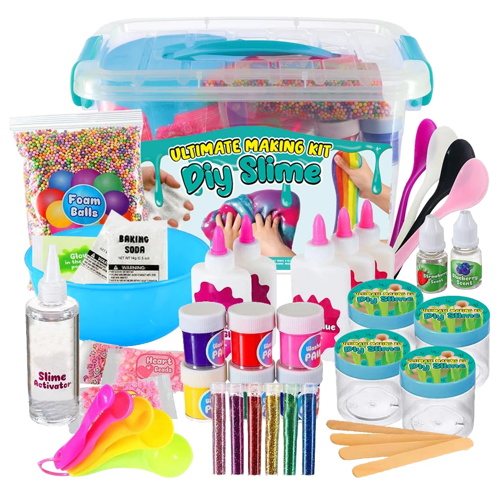Ultimate Super Slime Kit Diy Making With Colorful Accessories and ...