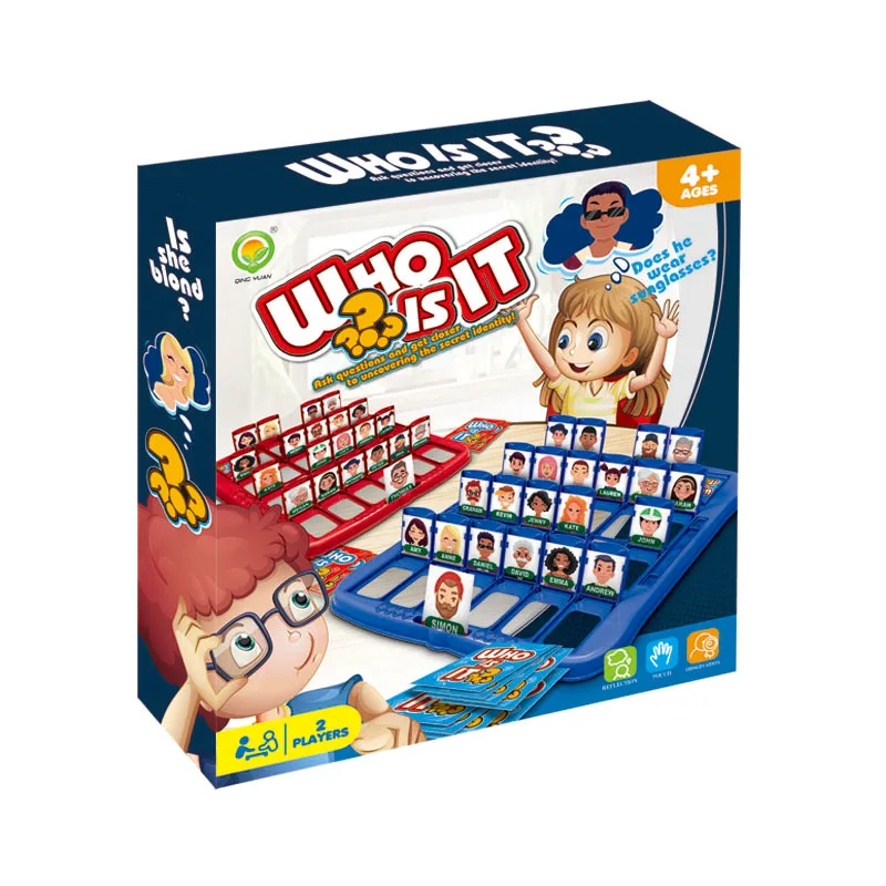 Children Educational Logical Toy English guess who Is It Card Game ...