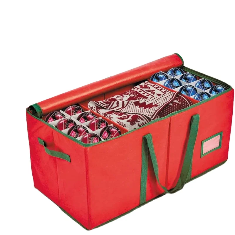 Premium Christmas Ornament Storage Christmas Storage Container Holiday ...