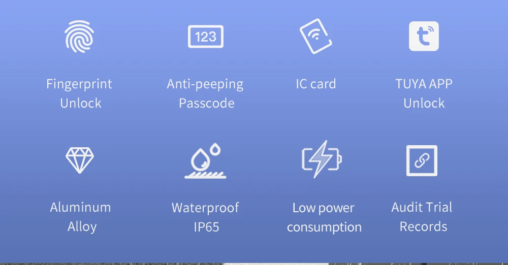 IP65 Smart Key Box with Keyless Entry: Fingerprint, NFC, Password ...