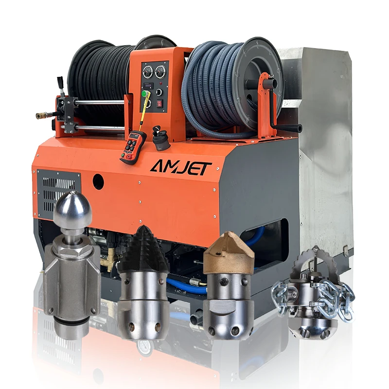 Professional Cleaning And Unclogging Of Sewer Pipe Cleaning Machine ...