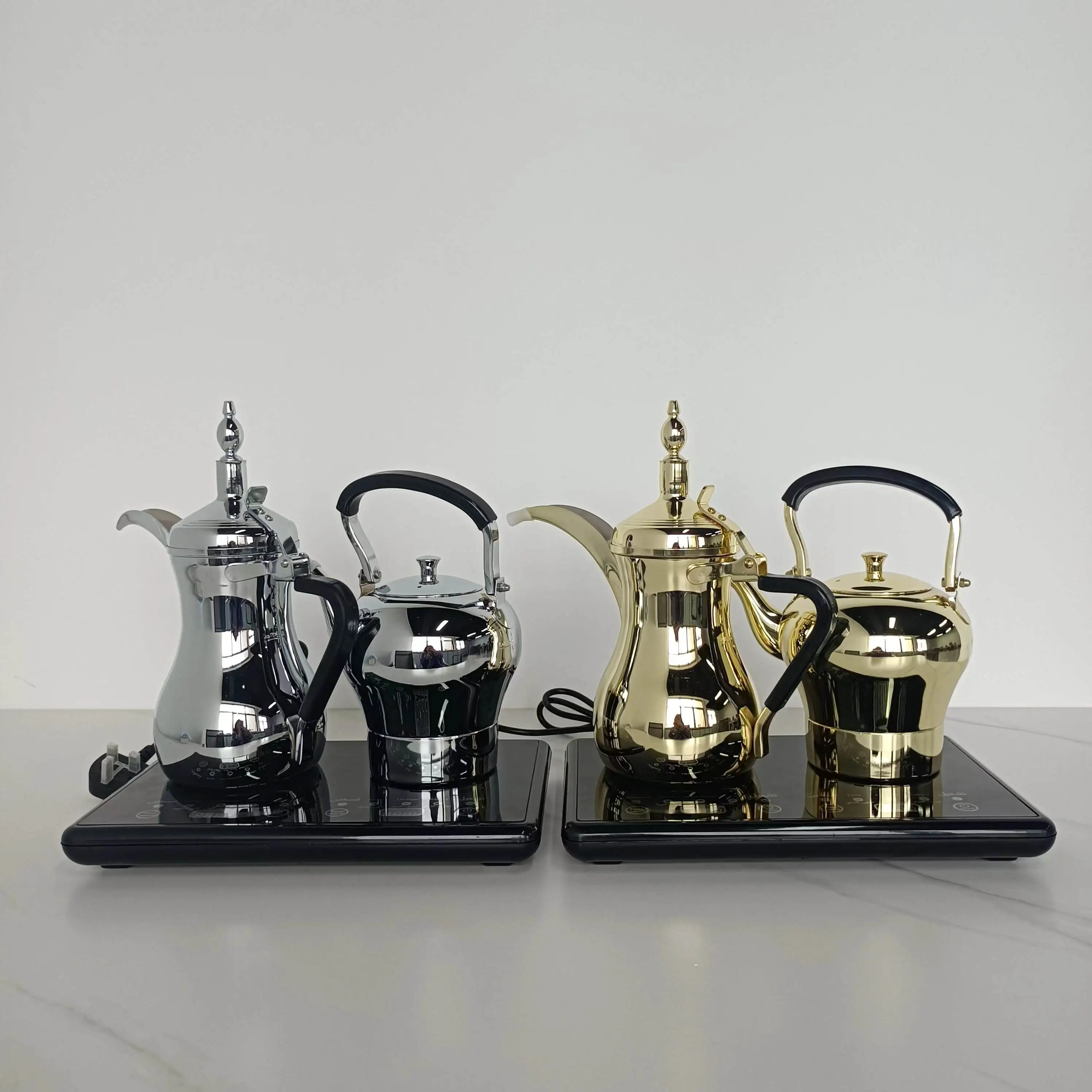 Customization Electric Arabic Coffee Dallah Tea Pot Set With Carry Bag ...