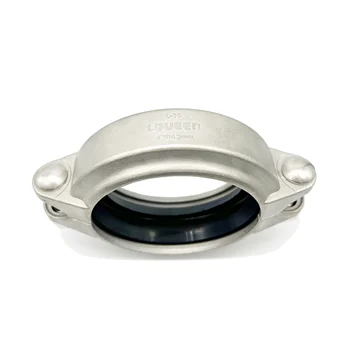 Dn100 Low Pressure Stainless Steel Grooved Couplings For Ss Pipe Lining ...