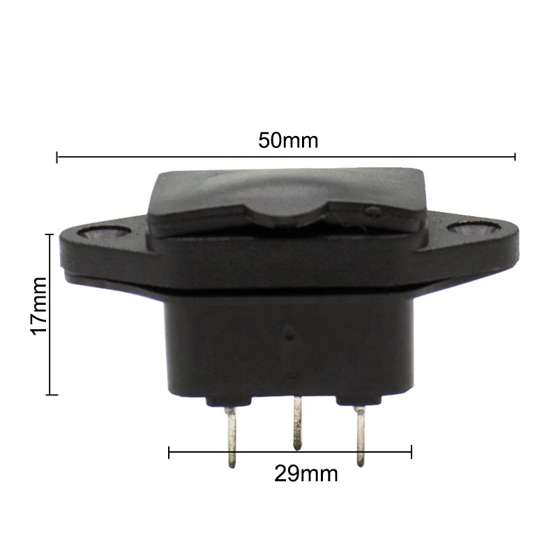 AC Power C14 Socket with Cover - Waterproof & Reliable