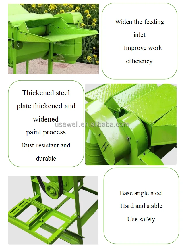 Mini Foot-Powered Thresher Machine - Efficient Harvesting