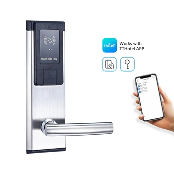 Proximity Card Hotel Room Door Lock Work With Rf Card Key E-key ...