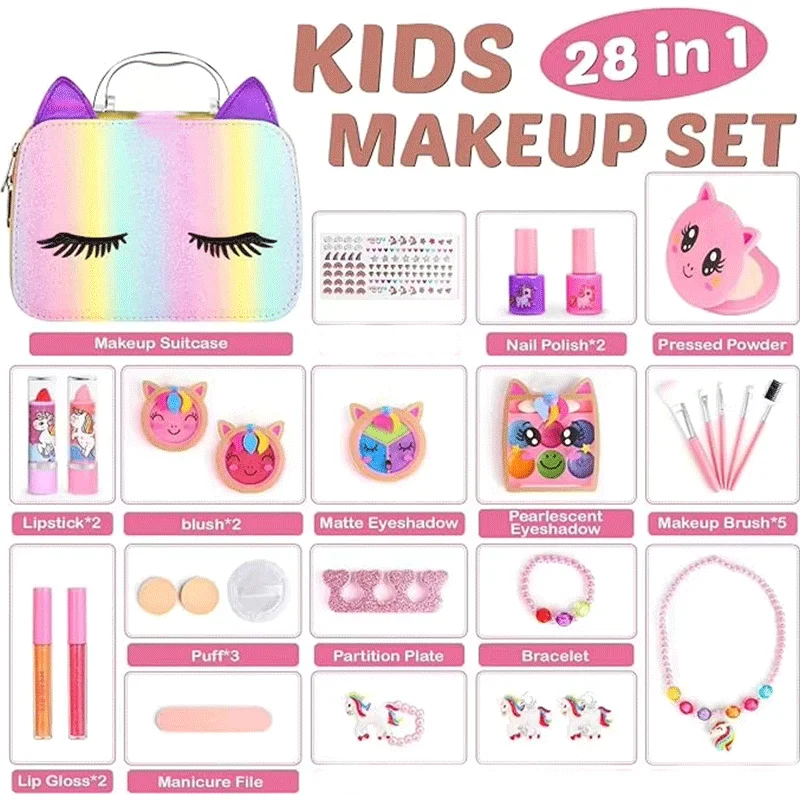 Alibaba.com: Kids 28 in 1 Real Makeup Set, washable & non-toxic ...