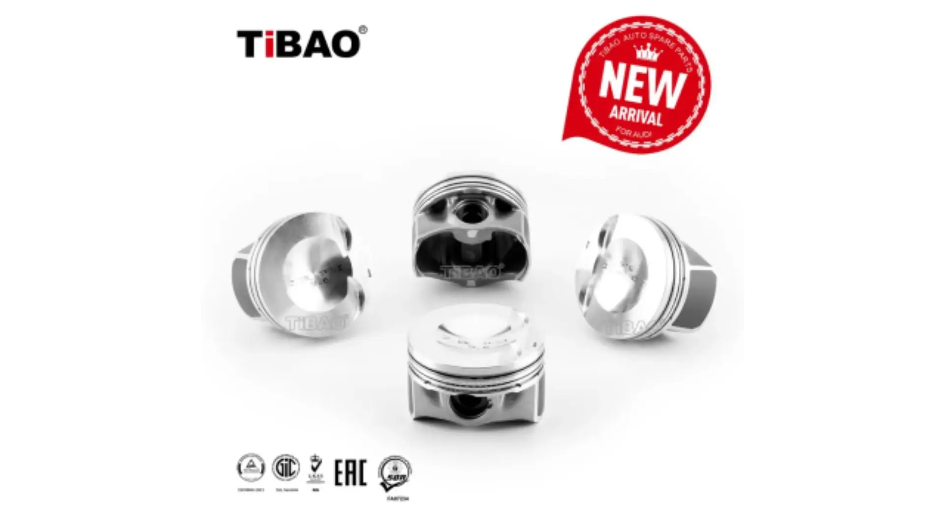 Tibao Ea888 Gen2 Auto Engine 4x Piston For Audi A3 A4 A5 Q5 Tt Vw Golf ...