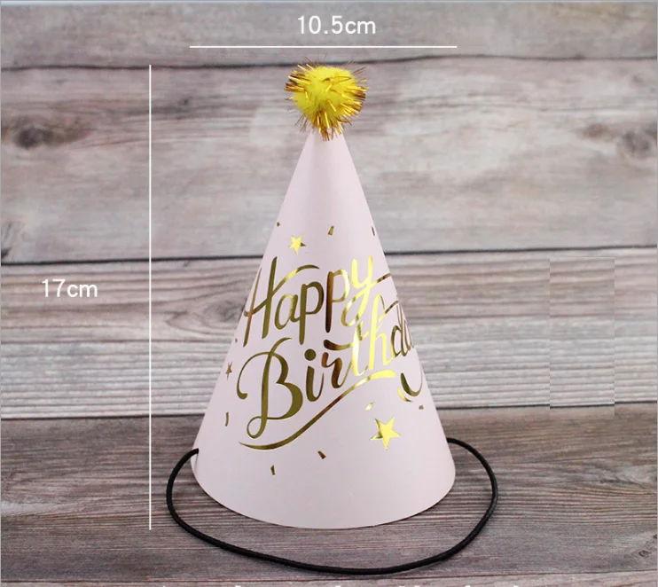 Kids Happy Birthday Party Hat Decoration Children Birthday Party Furry ...