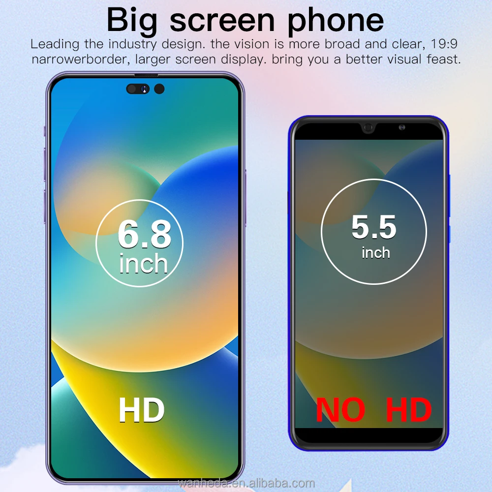 Custom Printed Quality Phone14 Pro Max Original Android Smart Phone ...