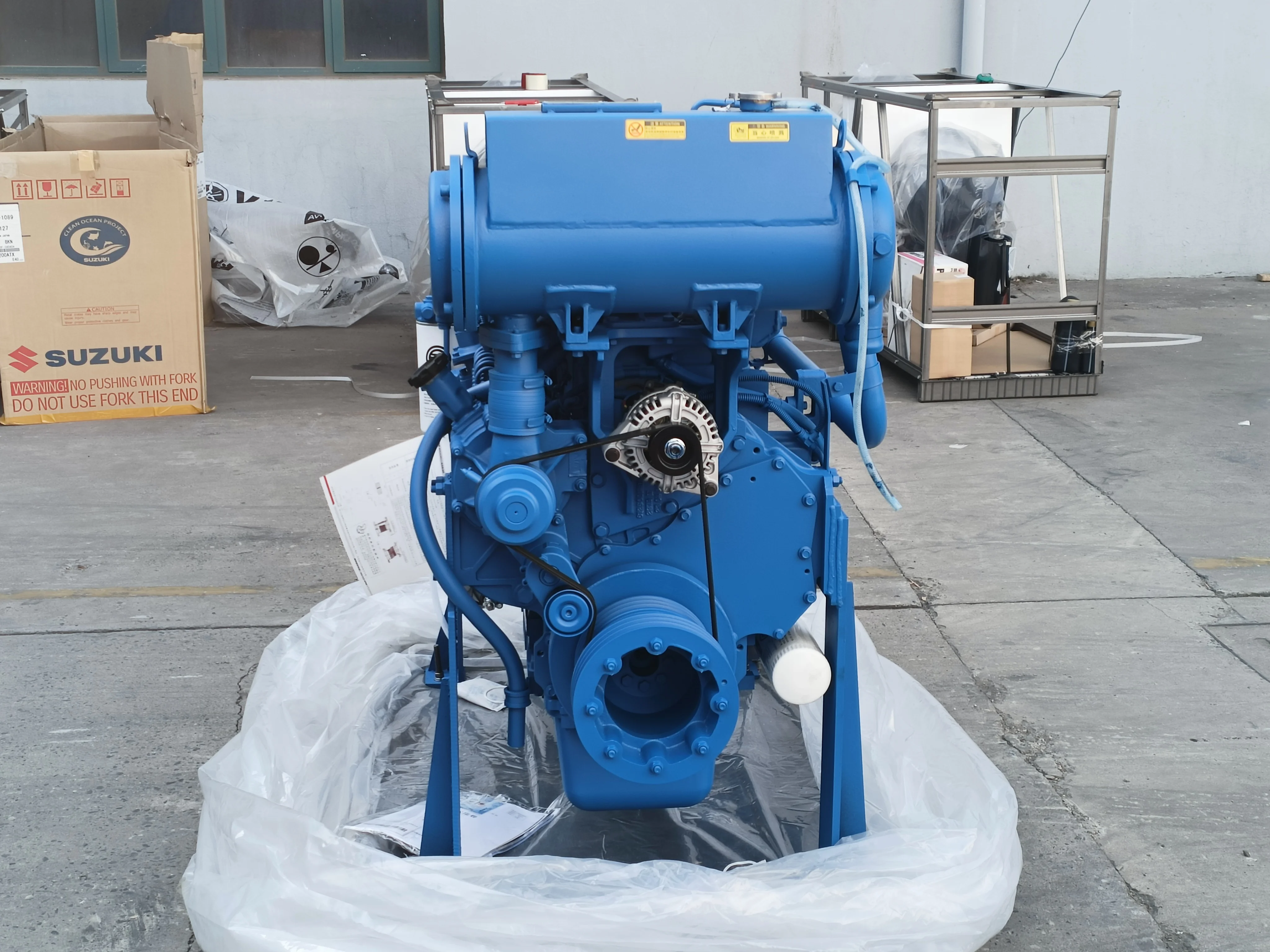 WD10C278-18 Marine Diesel Engine Aftercooler In-line Water Cooled Motor ...