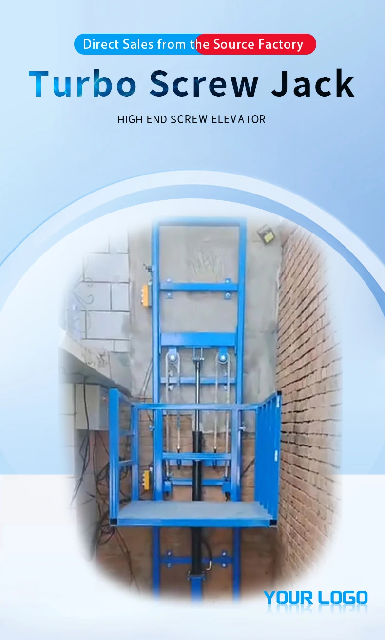 Lifting Platform, Lifting Freight Elevator, Freight Warehouse, Outdoor ...