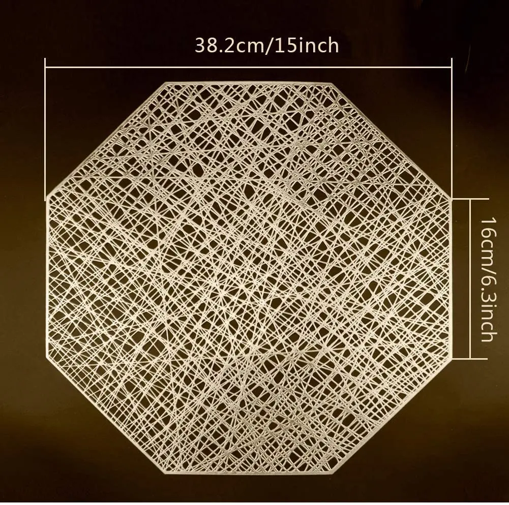 Good Quality Cheap Creative Octagon Hollow Insulation Pad Solid Color ...