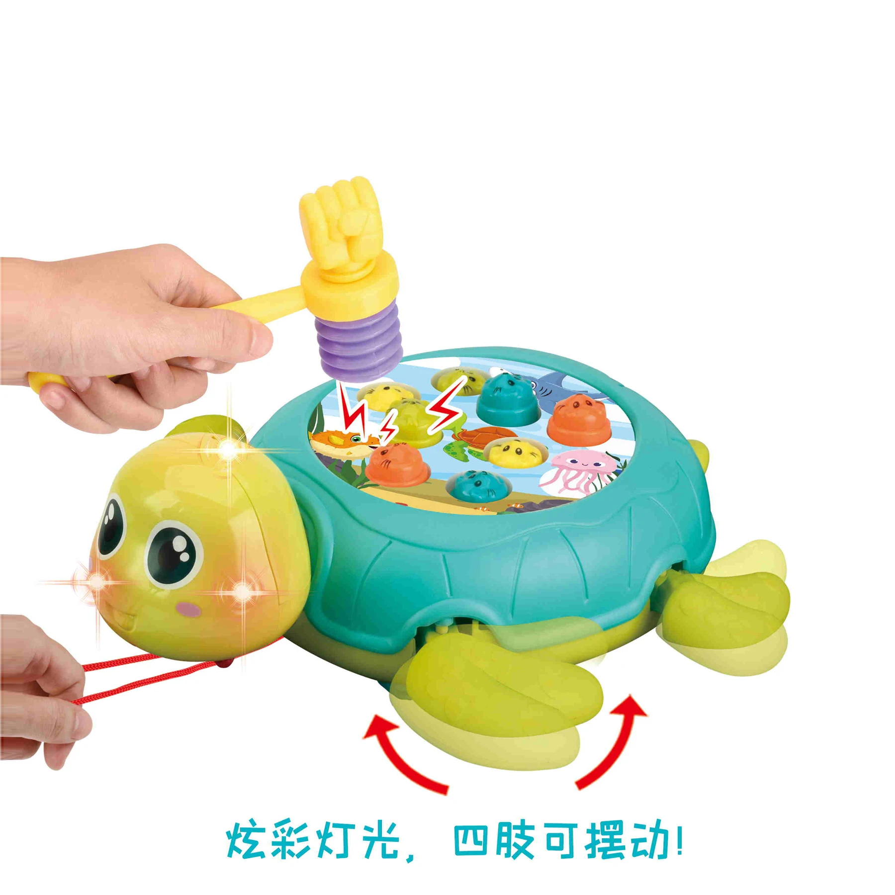 Montessori Educational Toys Plastic Cartoon Knock Color Piling Platform ...