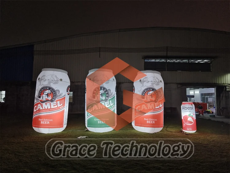 Custom Logo LED Inflatable Beer Brand Can Advertising