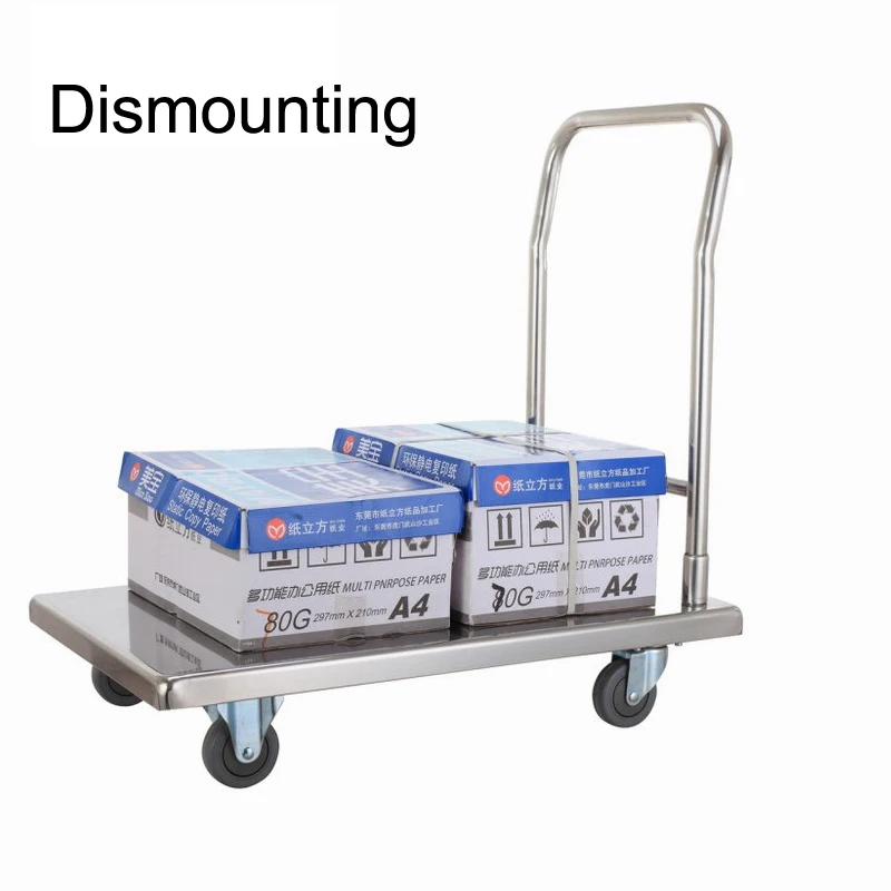 Stainless Steel Thickened Flat Trolley Folding Noise Reduction Mute ...
