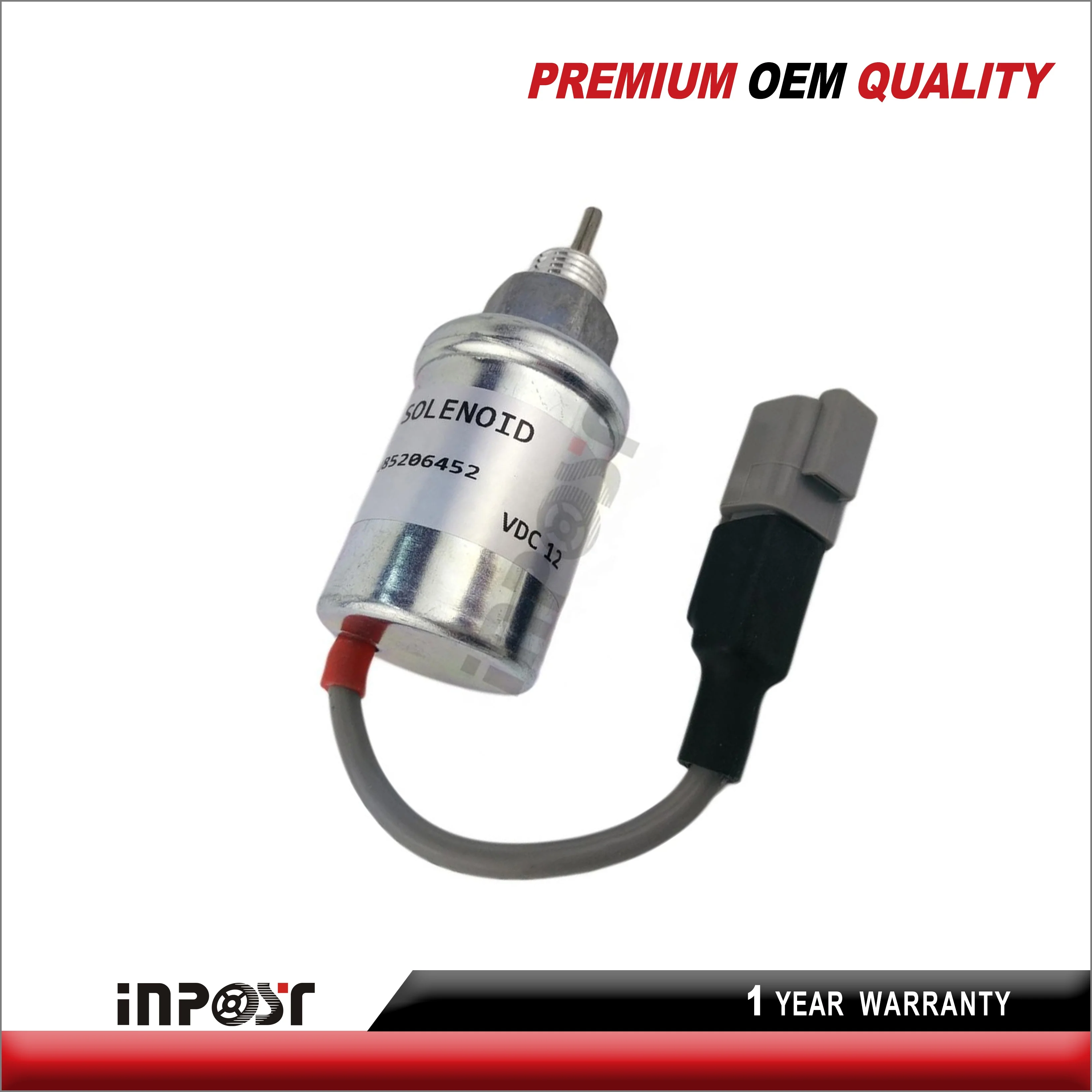 12V Stop Solenoid For Caterpillar Perkins ZeeKee Fuel Shut Off Solenoid ...