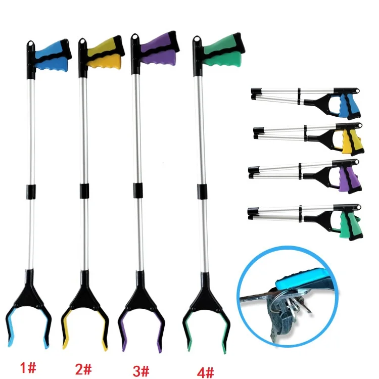 Foldable Litter Reachers Pickers Gripper Extender Hand Tools Portable ...