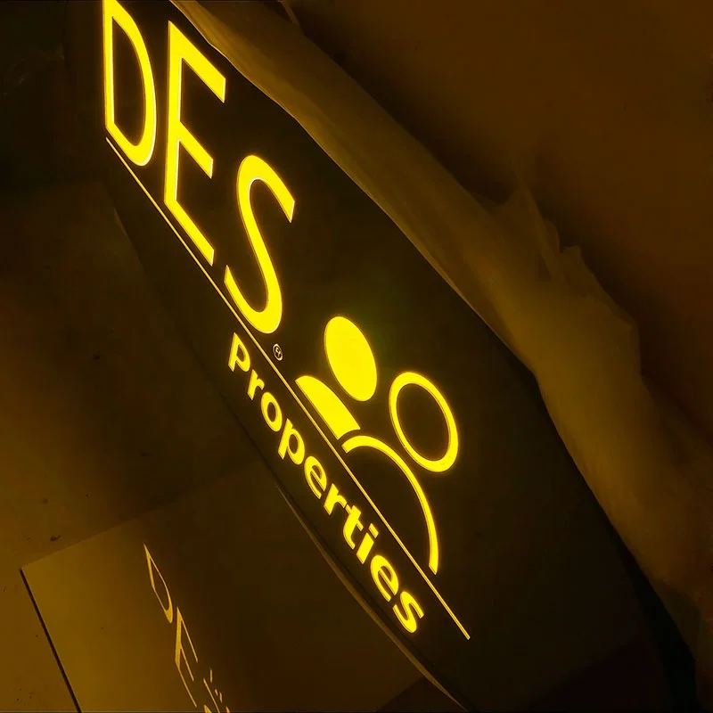 Outdoor 3d Glow Sign Board Designs Led Advertising Light Box Acrylic ...