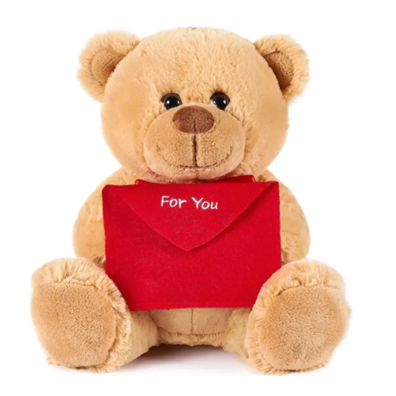 Hug Me! Valentines Day Teddy Bear With Red Heart Plush Bear Toy Stuffed ...