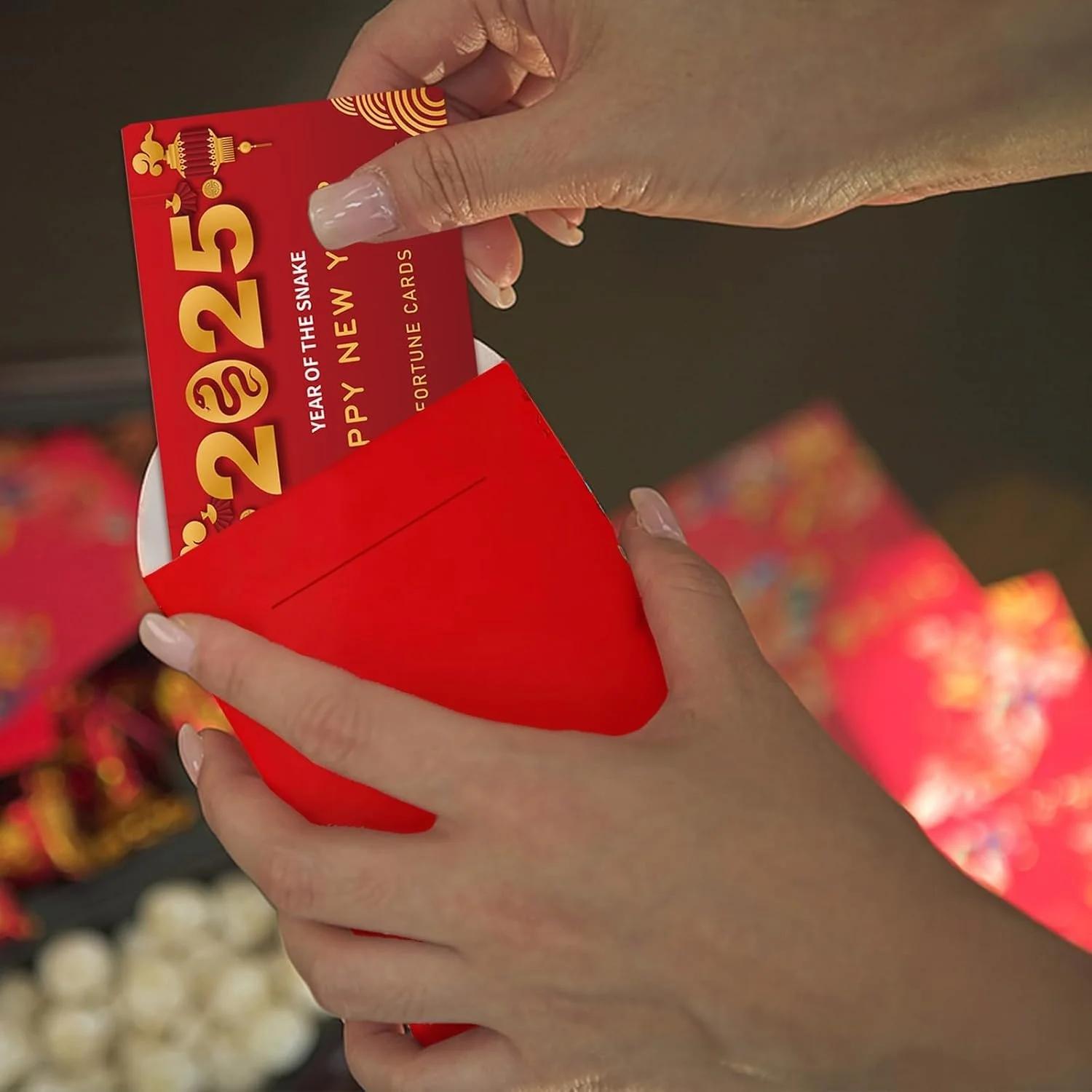 Chinese Lunar New Year 2026 Scratch Off Card Game and Envelopes -Year ...