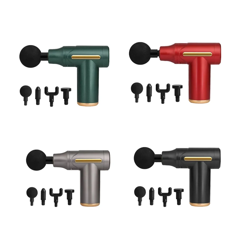 High Quality Portable Electric Facial Gun Massager Professional Body Deep Tissue Vibration ...