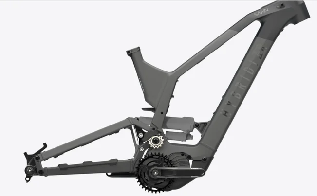 Hybridizer Enduro EMTB Full Suspension Aluminum Frame with Bafang M510 ...