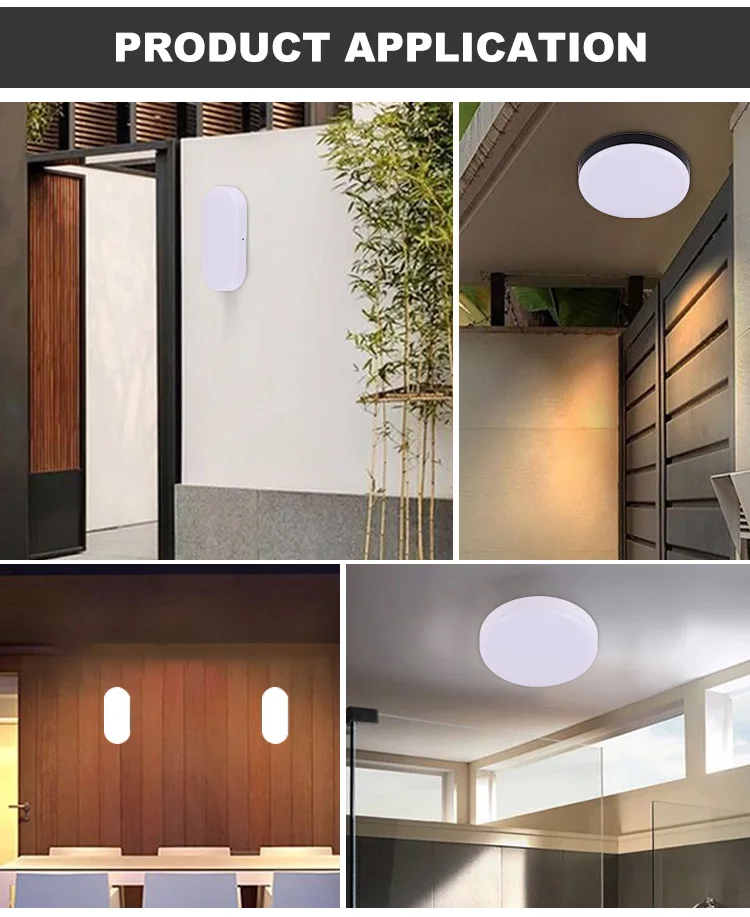 Moisture-proof Led Bulkhead Light Round Surface Mounted Ceiling Light ...