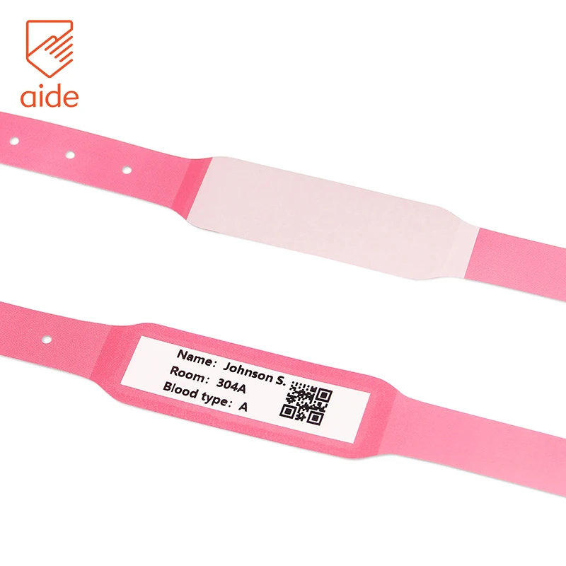 Custom Party Paper Wristbands Synthetic Paper Bracelet Hospital Patient ...