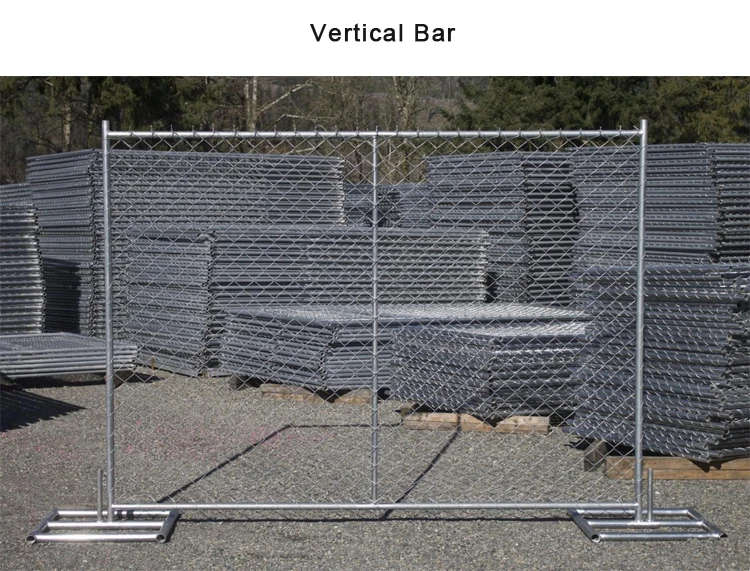 4ft 5ft 6ft 8ft Farm Field Hot Dipped Galvanized Temporary Chain Link ...