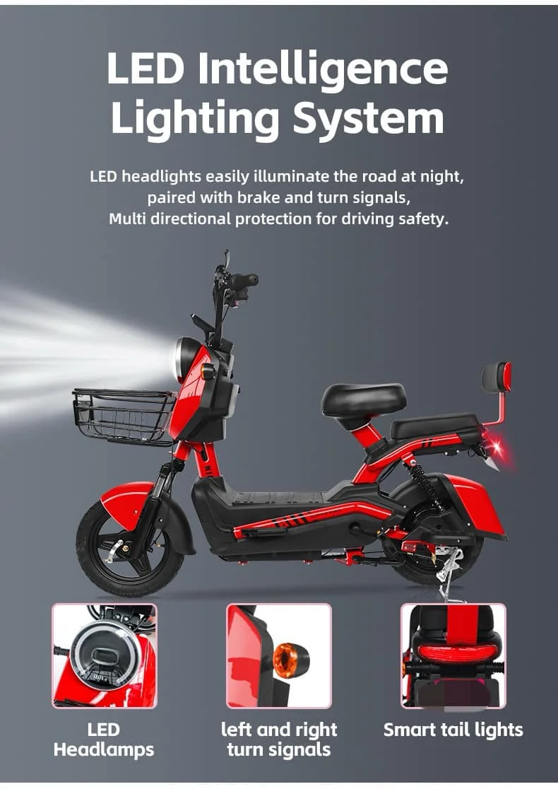 Jingpin Electrical 350W/500W Motor 48V/60V Battery Electric City Bike ...