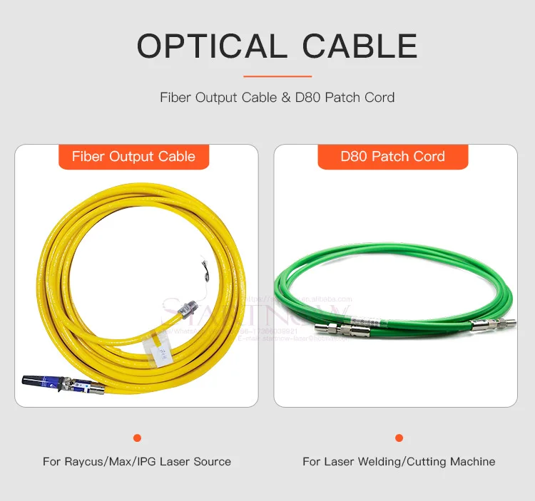 Startnow Optical Signal Qbh Cable 20 Meters 50um For Ipg Raycus Max ...